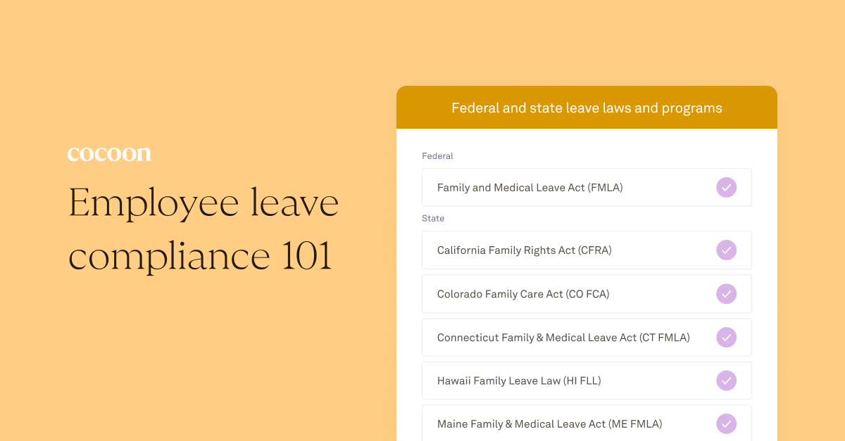 FMLA and compliance checklist for employee leave of absence